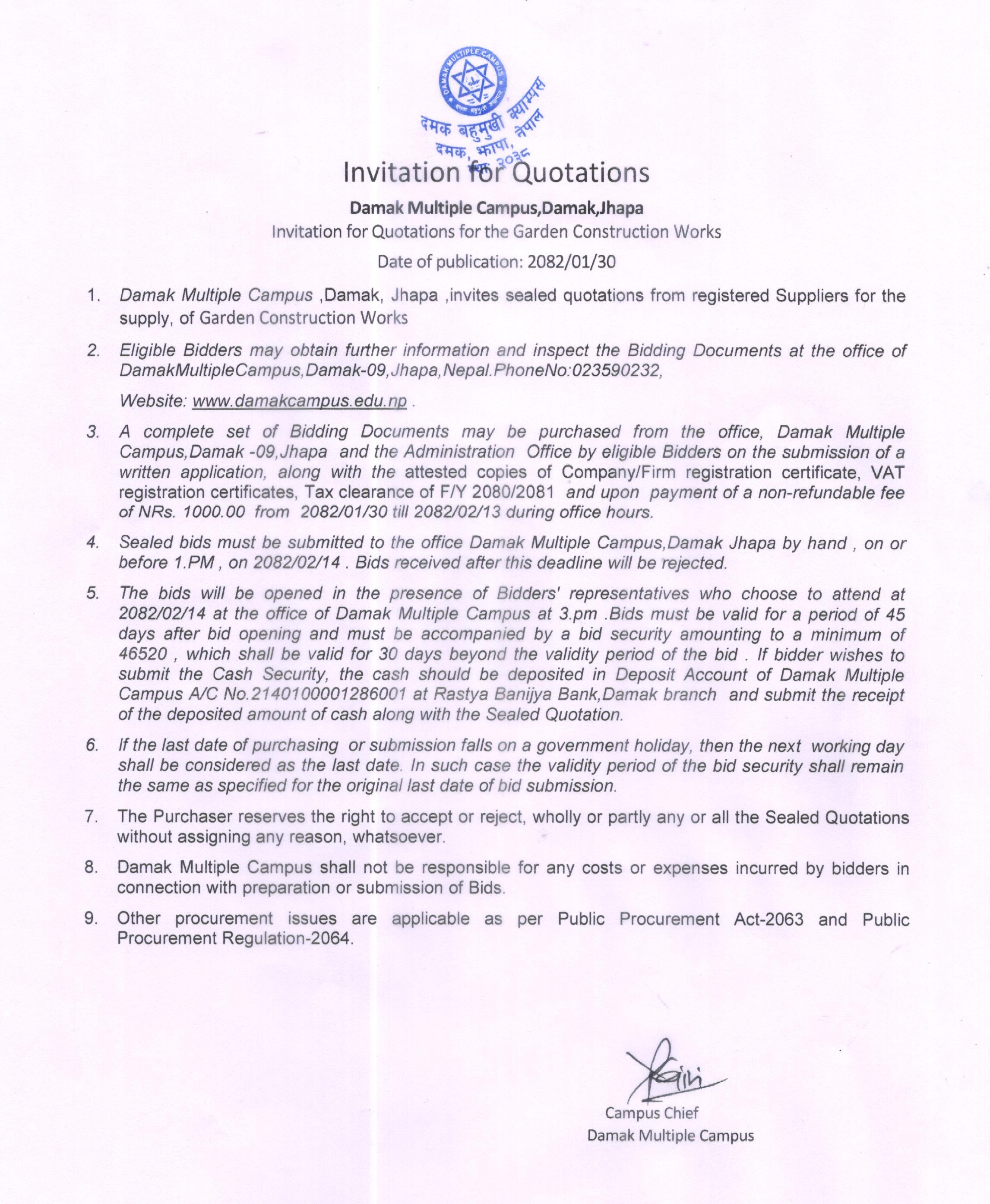 Damak Multiple Campus :: College of Management and Education